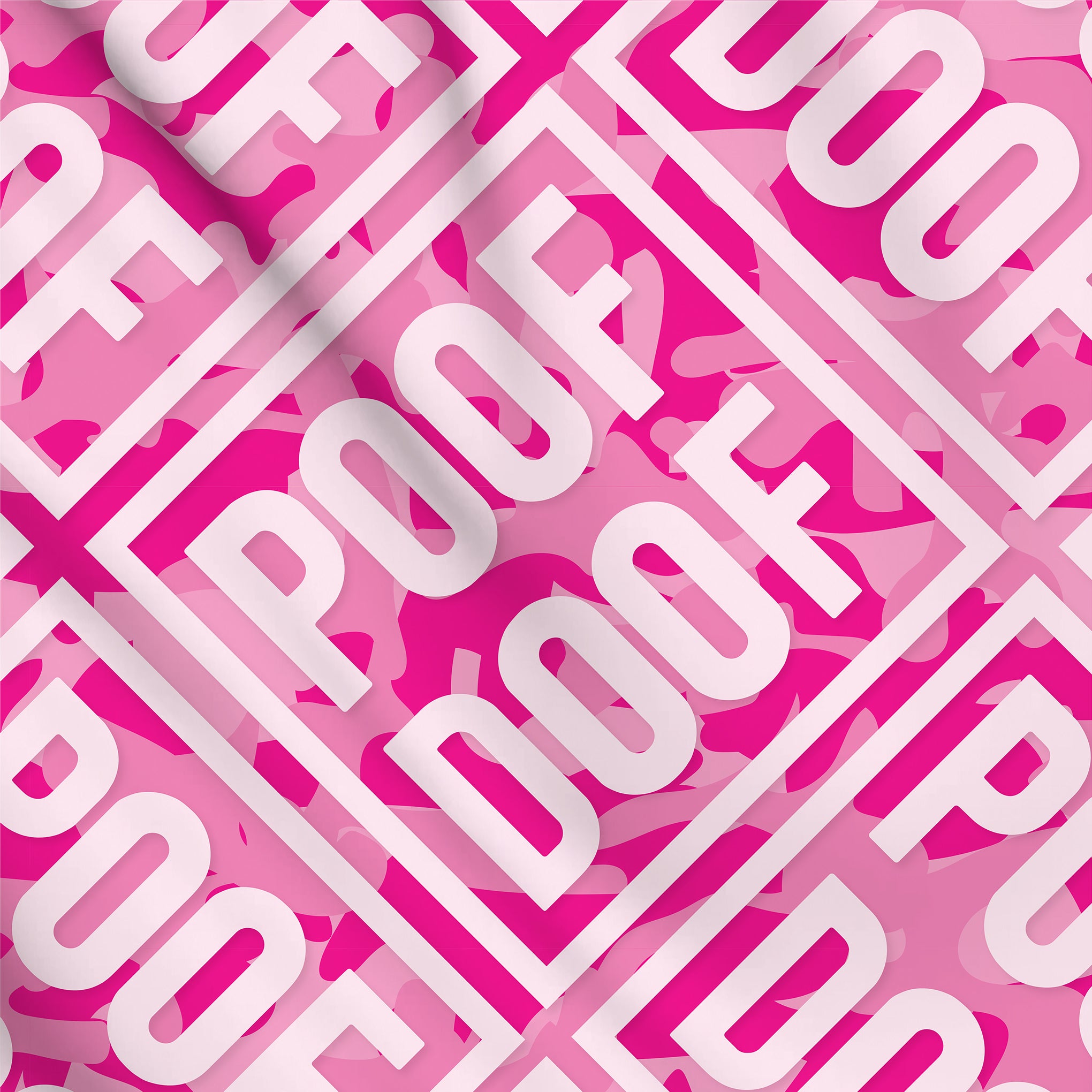Poof Doof Bandana - Pink – Rude Rainbow