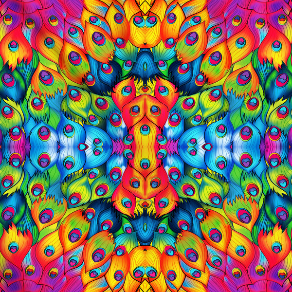 Rainbow Peacock Bandana – Rude Rainbow