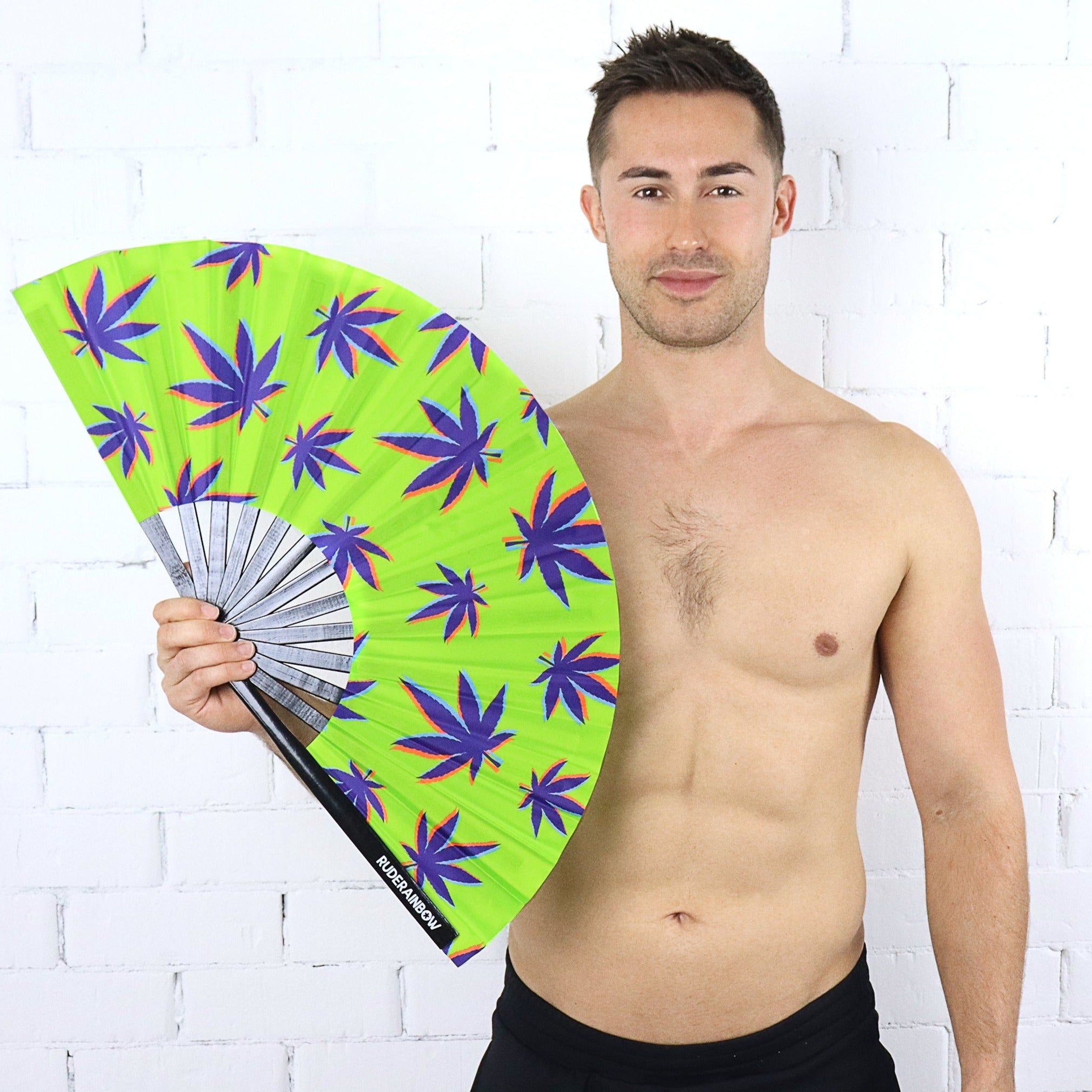 Wacky Weed UV Party Fan – Rude Rainbow